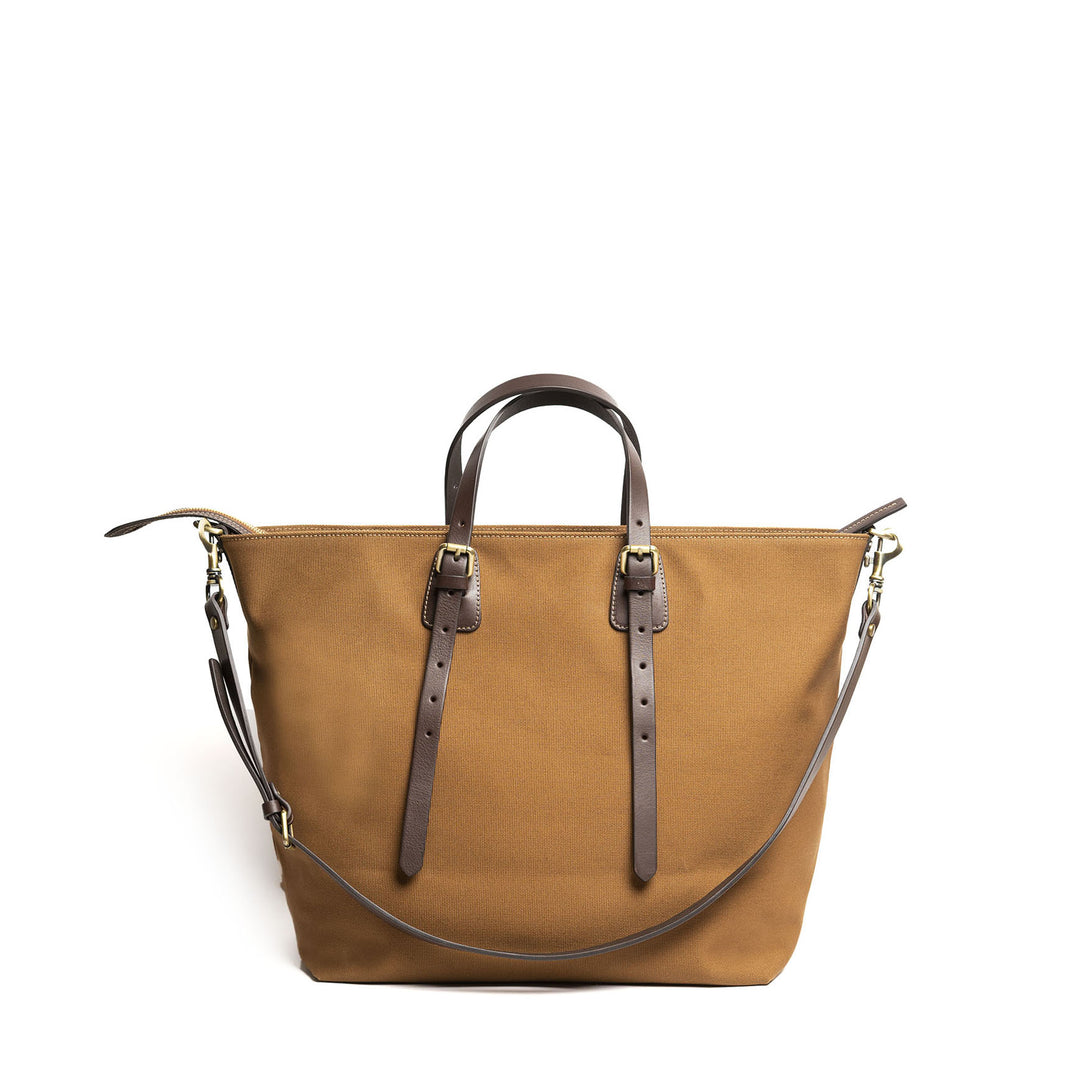 Light Brown Weekend Bag With Leather Trim – E.Marinella