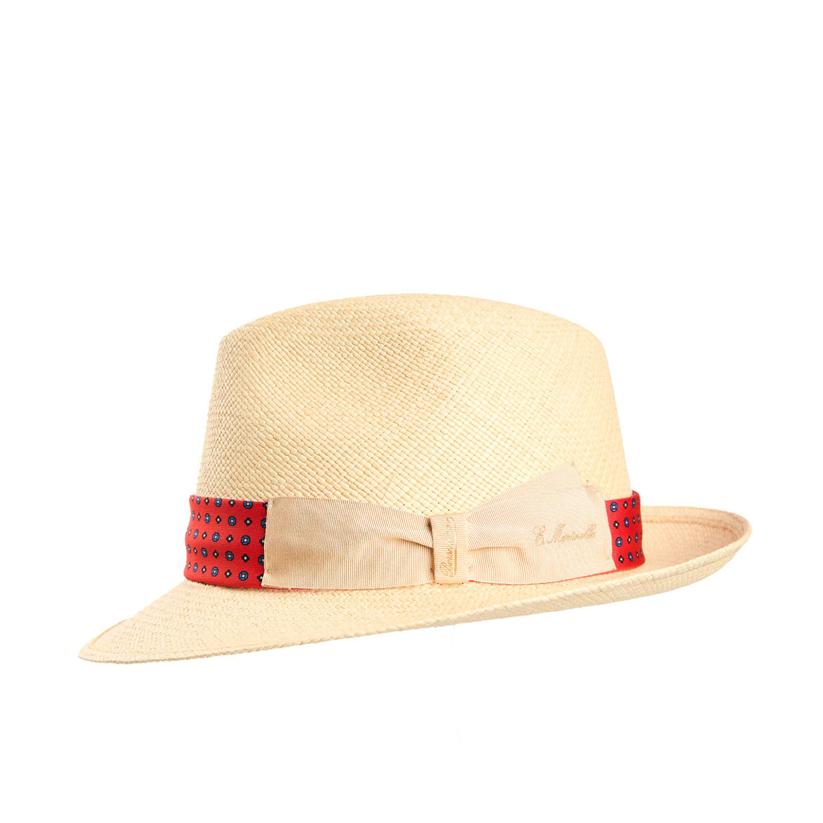 Panama Federico Model With Red Silk Band, 61 Cm - E. Marinella X ...