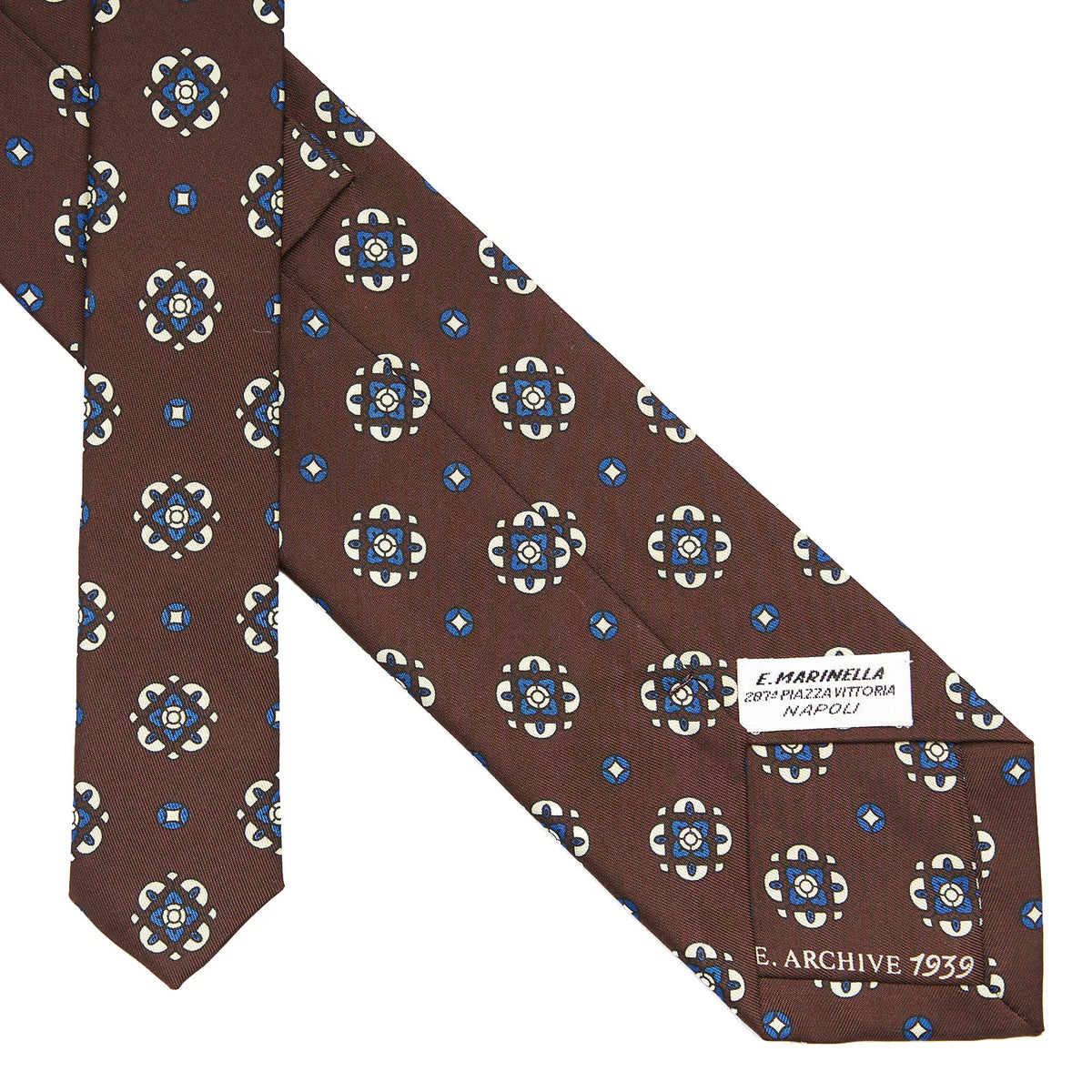 Dark Brown Silk Tie - Archivio Collection 1939-05 – E.Marinella