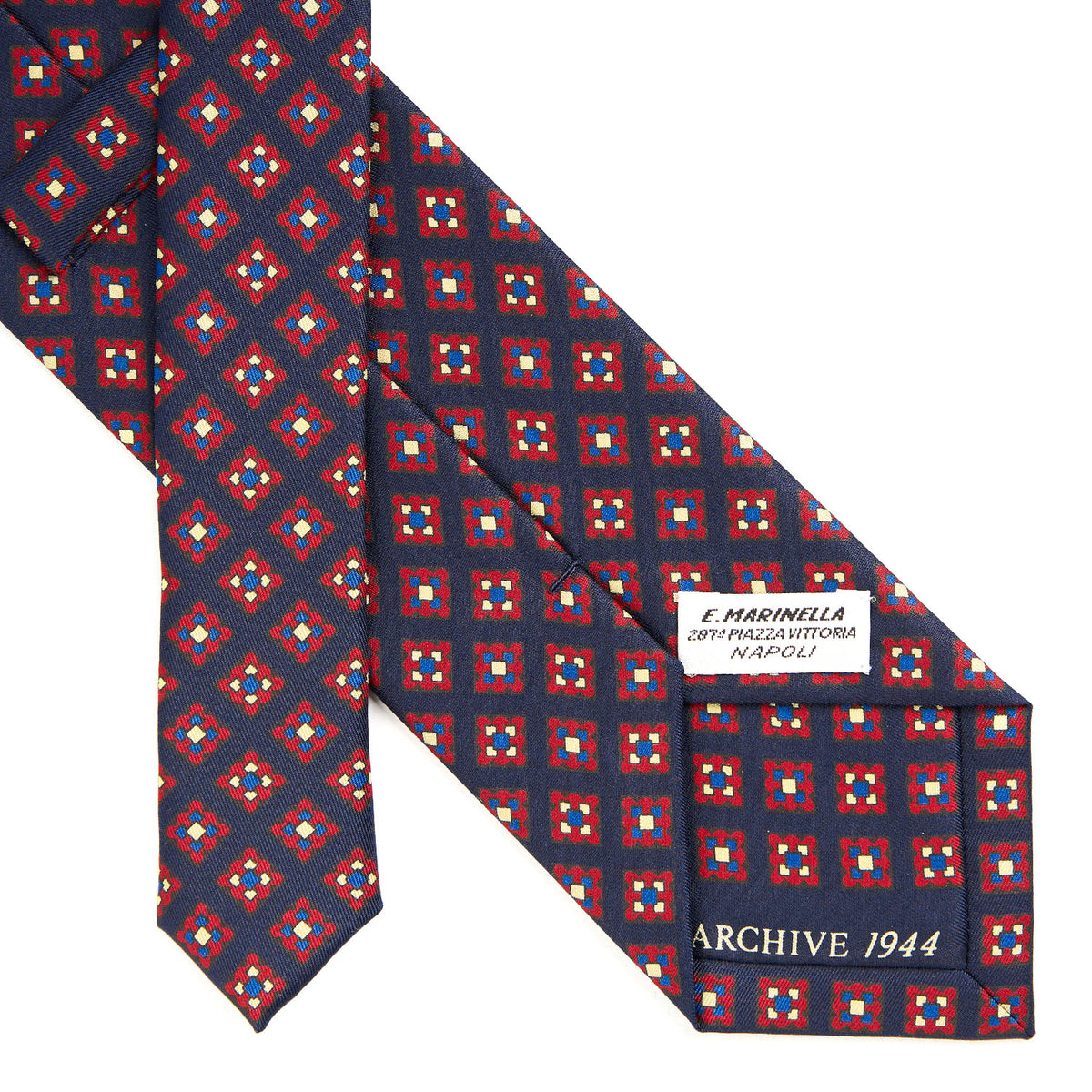 Dark Blue Silk Tie - Archivio Collection 1944-06 – E.Marinella