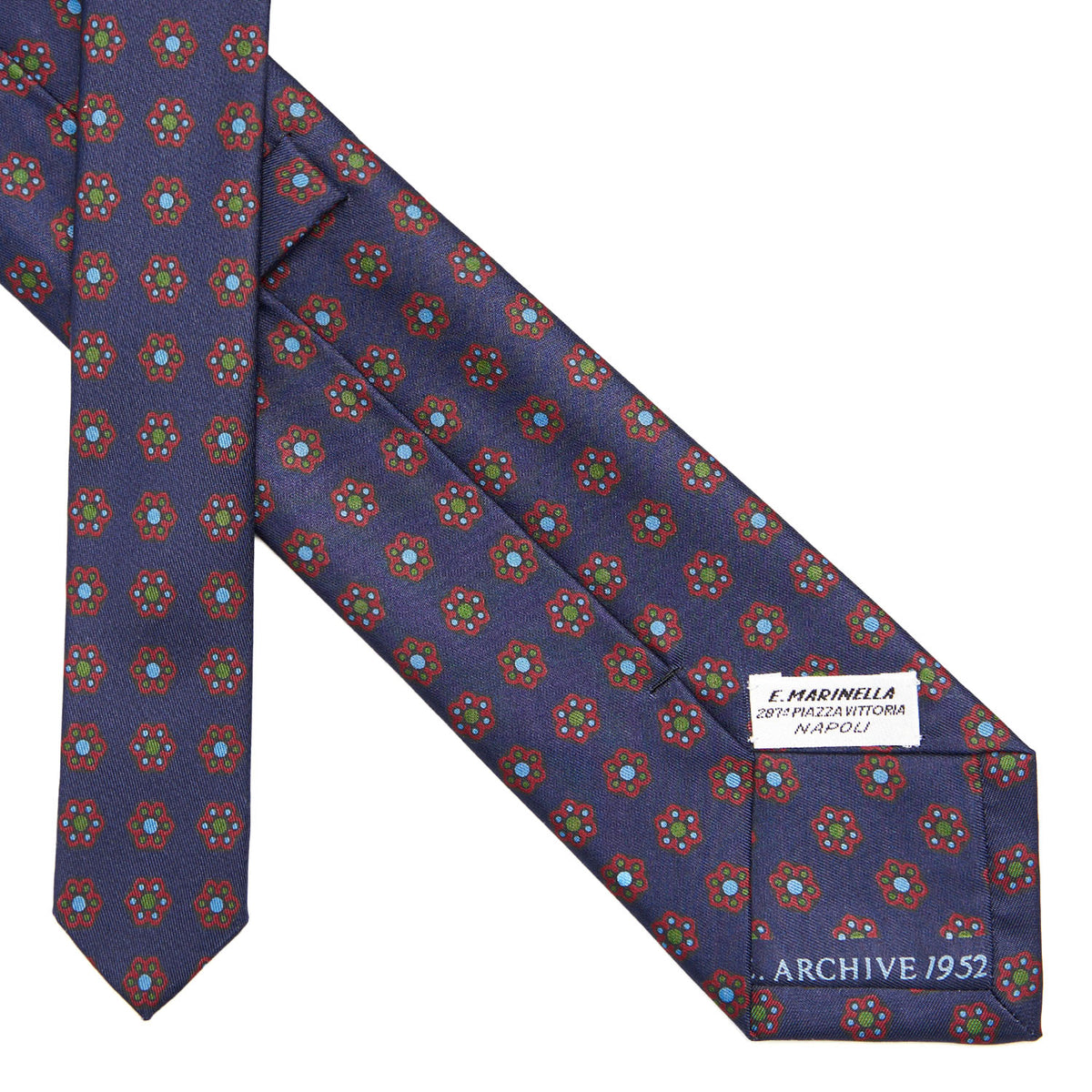 Dark Blue Silk Tie - Archivio Collection 1952-06 – E.Marinella
