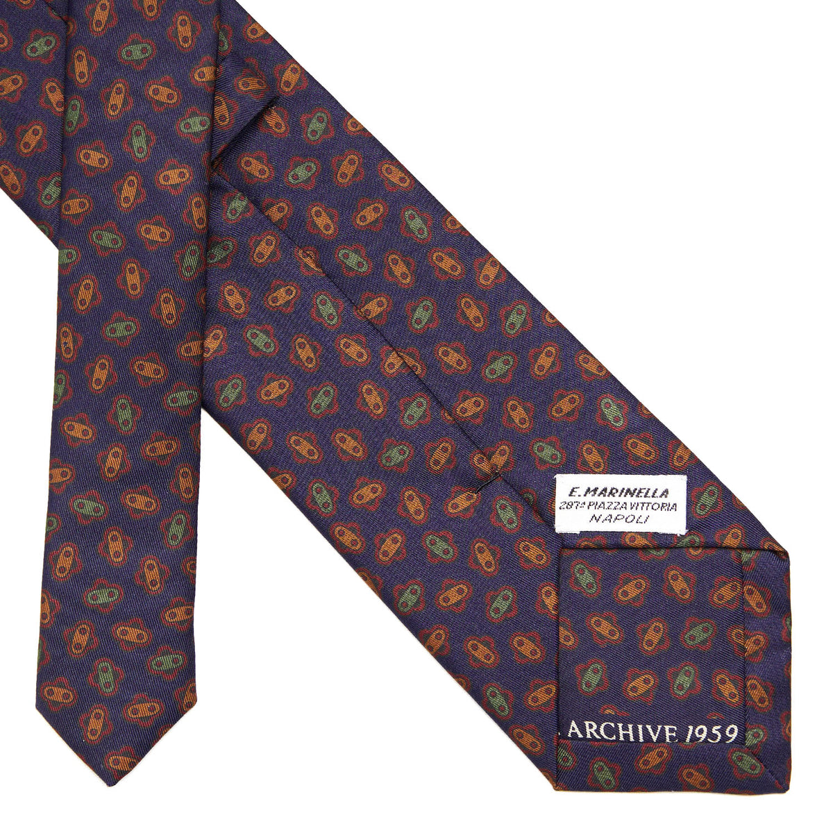 Dark Blu Silk Tie - Archivio Collection 1959-07 – E.Marinella