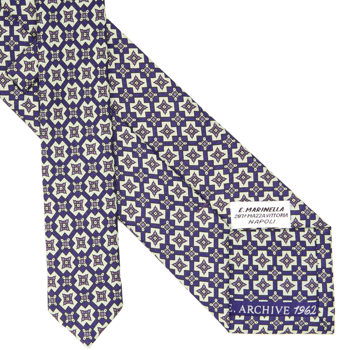 Violet Silk Tie - Archivio Collection 1962-1-05 – E.Marinella