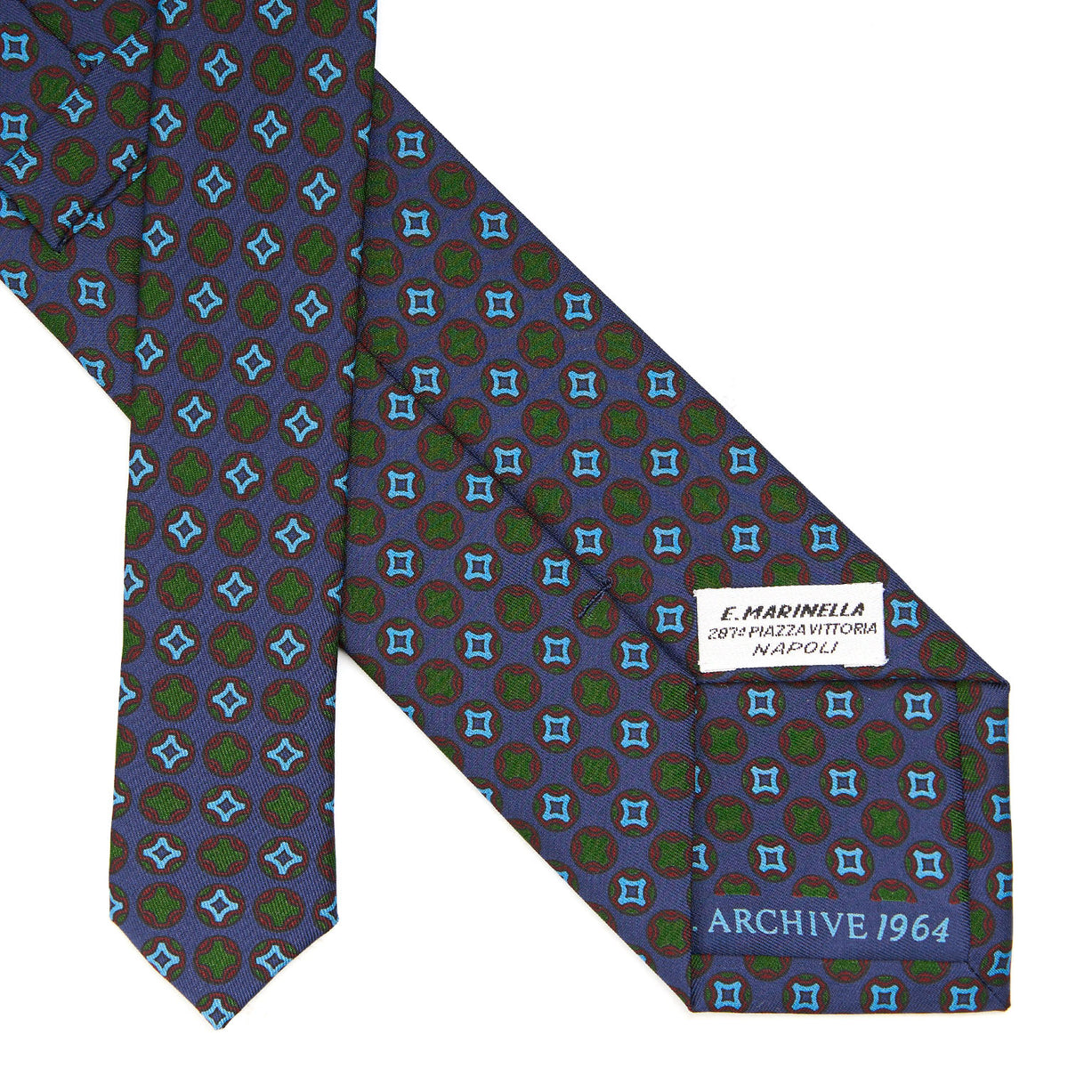 Dark Blue Silk Tie - Archivio Collection 1964-06 – E.Marinella