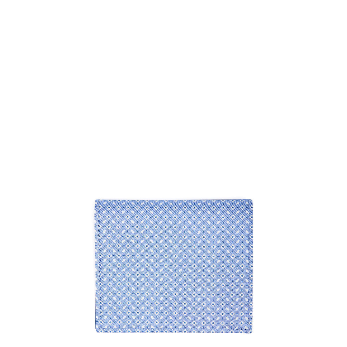 Powder Blue Small Wallet In Silk And Leather – E.Marinella