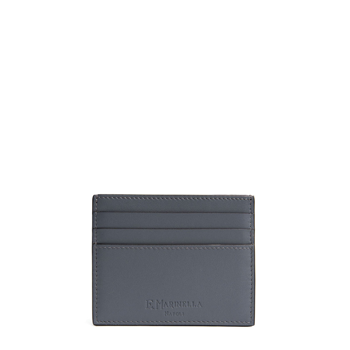 Dark Grey Leather Credit Card Holder - 7 Compartments – E.Marinella