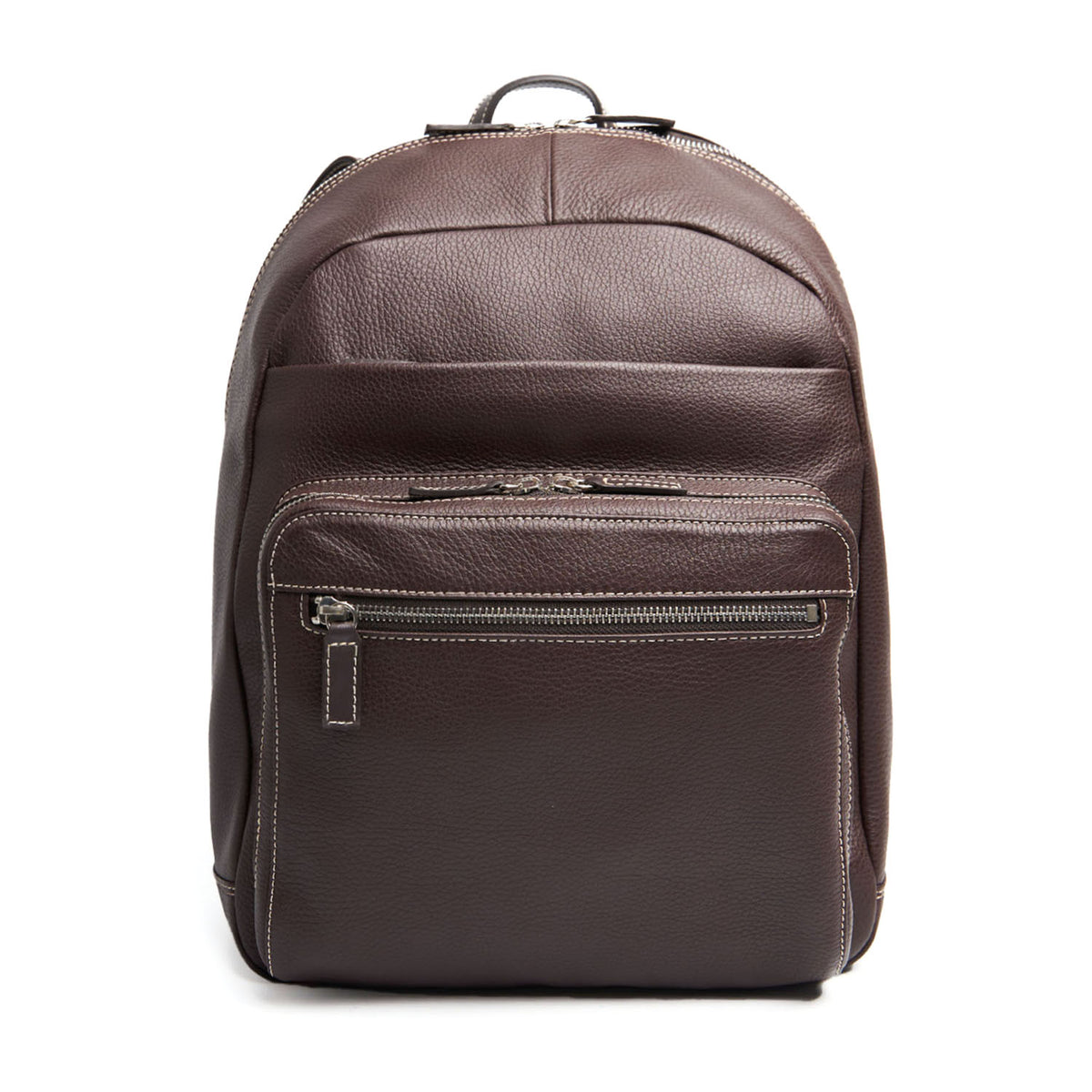 Dark Brown Leather Back Pack – E.Marinella